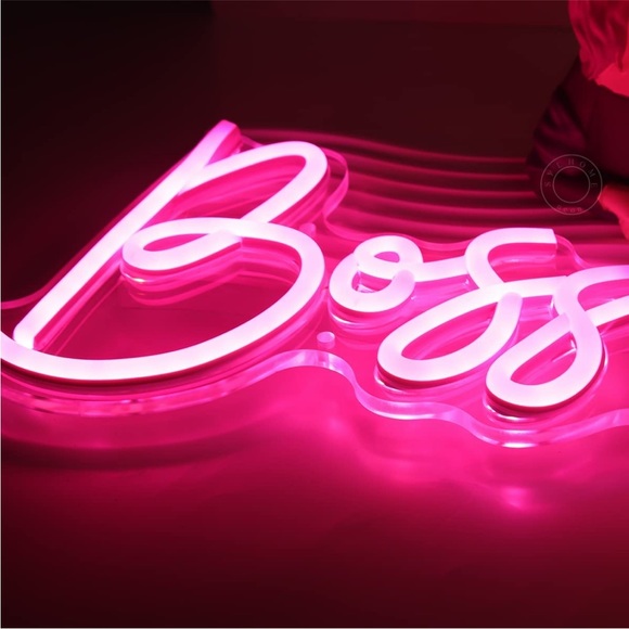 Urban Outfitters | Party Supplies | Boss Lady Pink Neon Led Feminine ...
